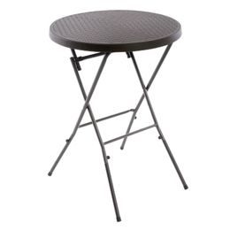 Vcm Klapptisch Partytisch Stehtisch braun klappbar Bistrotisch Bartisch 110 cm rund &Oslash; 80 cm