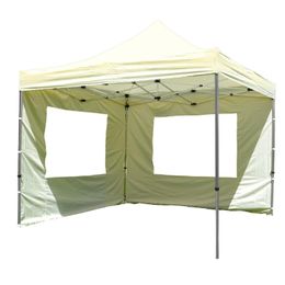 Vcm PROFI Pavillon Ma&szlig;e ca. 3x3 m wasserabweisende 270g / m&sup2; PE Plane Partyzelt Gartenzelt