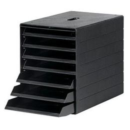 Durable Schubladenbox IDEALBOX PLUS anthrazit 1712001058, DIN C4 mit 7 Schubladen