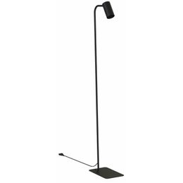 Licht-Erlebnisse - Stehlampe Schwarz GU10 126 cm Metall Modern zum Lesen Stehleuchte - Schwarz
