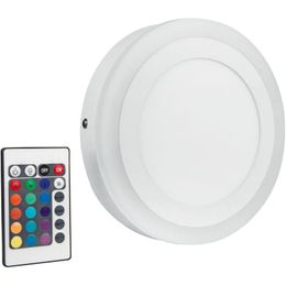 LEDVANCE - Wand- & Deckenleuchte led color + white Round warmweiss 200mm 19W Aluminium IP20