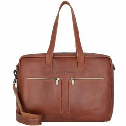 Cowboys Bag Cowboysbag Marbury Aktentasche Leder 40 cm Laptopfach cognac