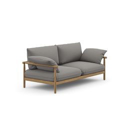 DEDON TIBBO 2er-Sofa Teak Natura Taupe