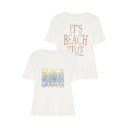 Beach Time BEACHTIME T-Shirt beige Gr. 32/34 für Damen. Mit Rundhals. Bequem. Nachhaltig.