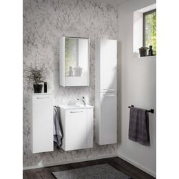 Fackelmann Waschbeckenunterschrank SBC Badmöbel für Gäste-WC, Breite ca. 45 cm, weiß