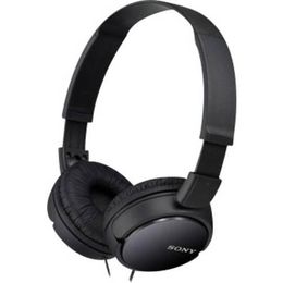 Sony MDR-ZX110AP On Ear Kopfhörer kabelgebunden Schwarz Faltbar, Headset