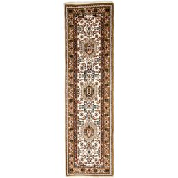 Wollteppich morgenland "Bidjar Teppich Athina" Teppiche Gr. B/L: 80 cm x 300 cm, 8 mm, 2,4 m², 1 St., beige Bidjarteppich Orientalische Muster