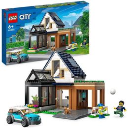 Lego® Konstruktionsspielsteine Familienhaus mit Elektroauto (60398), Lego® City, (462 St), Made in Europe, bunt