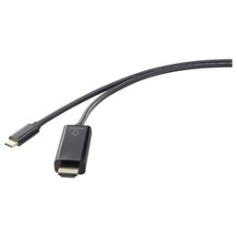 Renkforce USB-C®® auf HDMI Adapterkabel 3 m HDMI-Kabel