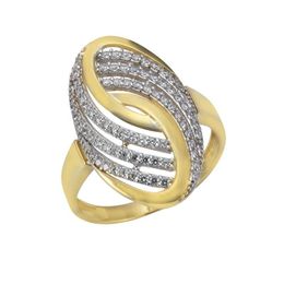 Diamonds by Ellen K. FASCINATION BY ELLEN K. Fingerring »375 GG bicolor Zirkonia« gelb 054 (17,2) 375/- Gold