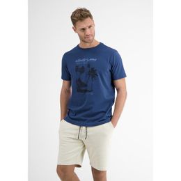 Lerros T-Shirt &raquo;T-Shirt mit Frontprint&laquo; TRAVEL BLUE 3XL 3XL Foto-Design-Brustprint