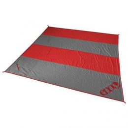 ENO - Islander Blanket - Picknickdecke Gr 190 x 190 cm grau/rot