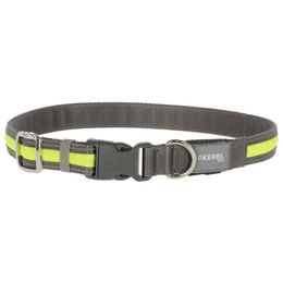 Kerbl Light und Reflex Leuchthalsband für Hunde, Halsumfang: 45-65 cm, Breite: 24 mm, neon gelb