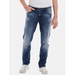 Engbers Herren Super-Stretch-Jeans slim fit blau uni Gr. 36/36