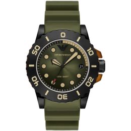 Quarzuhr Emporio Armani "AR11540" Armbanduhren grün Herren Hochzeitsmode