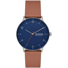 Quarzuhr Skagen "RIIS, SKW6885" Armbanduhren braun Herren Quarzuhren