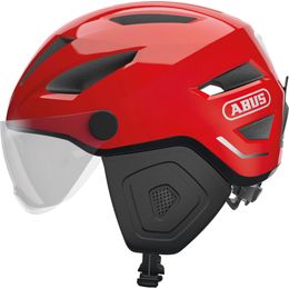 Fahrradhelm Abus "PEDELEC 2.0 ACE" Helme Gr. L Kopfumfang: 56 cm - 62 cm, rot Fahrradhelme für Erwachsene