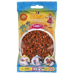 Hama Perlen Bügelperlen Hama Beutel mit 1000 Bügelperlen rotbraun