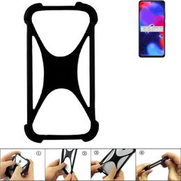 K-S-Trade Handyhülle für Xiaomi Redmi Note 11 Pro+ India, Handy-Hülle Schutz-Hülle Silikon Bumper TPU Softcase Smartphone, schwarz