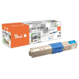 Peach O4446/4449 Toner XL cy ersetzt OKI 44469724 f&uuml;r z.B. OKI C 510 DN, OKI C 511 DN, OKI C 530 DN, OKI C 531 DN, OKI MC 561 DN, OKI MC 562 DN (wiederaufbereitet)