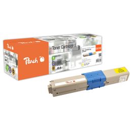 Peach O4446/4449 Toner XL ye ersetzt OKI 44469722 f&uuml;r z.B. OKI C 510 DN, OKI C 511 DN, OKI C 530 DN, OKI C 531 DN, OKI MC 561 DN, OKI MC 562 DN (wiederaufbereitet)