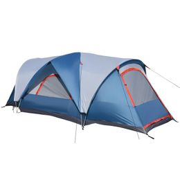 Outsunny Campingzelt mit 2 Türe blau (Farbe: blau)