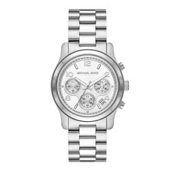 Michael Kors Uhr - Runway Chronograph Stainless Steel Watch - in silber - Uhr für Damen