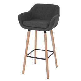 MCW Barhocker Vaasa T381, Barstuhl Tresenhocker MVG-zertifiziert ~ Textil, dunkelgrau