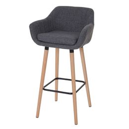 MCW Barhocker Vaasa T381, Barstuhl Tresenhocker MVG-zertifiziert ~ Textil, grau