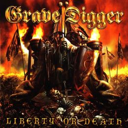 METALVILLE Liberty Or Death (Red/Black Splatter Lp) (Vinyl) - Grave Digger. (LP)