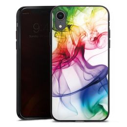 DeinDesign iPhone Xr Handy Silikon H&uuml;lle Case schwarz Handyh&uuml;lle Rainbow Colour Water