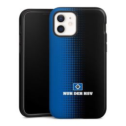 DeinDesign iPhone 12 mini Handy Panzer Handyh&uuml;lle robuste Outdoor H&uuml;lle Schutzh&uuml;lle gl&auml;nzend Hsv Logo Official Licensed Product Tough Case