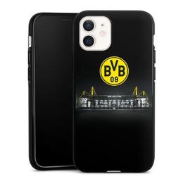 DeinDesign iPhone 12 Handy Silikon H&uuml;lle Case schwarz Handyh&uuml;lle Borussia Dortmund Stadium Bvb