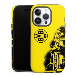 DeinDesign iPhone 14 Pro Handy Panzer Handyh&uuml;lle robuste Outdoor H&uuml;lle Schutzh&uuml;lle matt Stadium Bvb Borussia Dortmund Tough Case