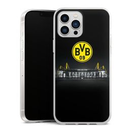 DeinDesign iPhone 13 Pro Max Handy Silikon H&uuml;lle Case transparent Handyh&uuml;lle Borussia Dortmund Stadium Bvb Silikon Case
