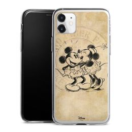 DeinDesign iPhone 11 Handy Slim Case Silikon Handyh&uuml;lle transparent H&uuml;lle extra d&uuml;nn Minnie Mouse Vintage Mickey Mouse Silikon Slim Case
