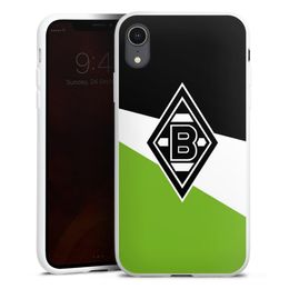 DeinDesign iPhone Xr Handy Silikon H&uuml;lle Case wei&szlig; Handyh&uuml;lle Borussia M&ouml;nchengladbach Official Licensed Product Gladbach Silikon Case