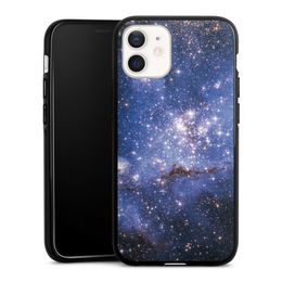 DeinDesign iPhone 12 mini Handy Silikon H&uuml;lle Case schwarz Handyh&uuml;lle Galaxy Weltall Weltraum