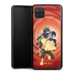 DeinDesign Galaxy A12 Handy Silikon H&uuml;lle Case schwarz Handyh&uuml;lle Sasuke Sakura Naruto Shippuden
