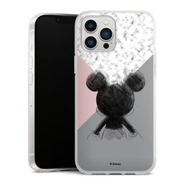 DeinDesign iPhone 13 Pro Max Handy Silikon H&uuml;lle Case transparent Handyh&uuml;lle Marble Disney Mickey Mouse Silikon Case