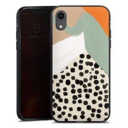 DeinDesign iPhone Xr Handy Silikon H&uuml;lle Case schwarz Handyh&uuml;lle Abstract Boho Kunst