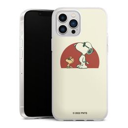 DeinDesign iPhone 13 Pro Max Handy Silikon H&uuml;lle Case transparent Handyh&uuml;lle Snoopy Official Licensed Product Kindheit Silikon Case