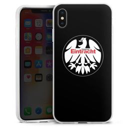 DeinDesign iPhone Xs Max Handy Silikon H&uuml;lle Case transparent Handyh&uuml;lle Eintracht Frankfurt Sge Official Licensed Product Silikon Case