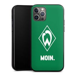 DeinDesign iPhone 12 Pro Handy Silikon H&uuml;lle Case schwarz Handyh&uuml;lle Official Licensed Product Moin Sv Werder Bremen