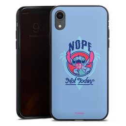 DeinDesign iPhone Xr Handy Silikon H&uuml;lle Case schwarz Handyh&uuml;lle Disney Sayings Lilo & Stitch