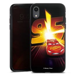 DeinDesign iPhone Xr Handy Silikon H&uuml;lle Case schwarz Handyh&uuml;lle Official Licensed Product Cars Lightning Mcqueen 95