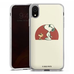 DeinDesign iPhone Xr Handy Silikon H&uuml;lle Case transparent Handyh&uuml;lle Snoopy Official Licensed Product Kindheit Silikon Case
