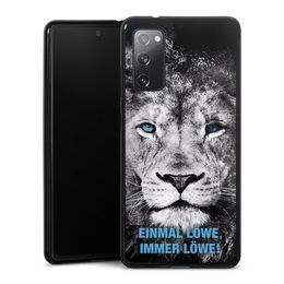 DeinDesign Galaxy S20 FE 5G Handy Silikon H&uuml;lle Case schwarz Handyh&uuml;lle Tsv 1860 M&uuml;nchen Official Licensed Product Lion