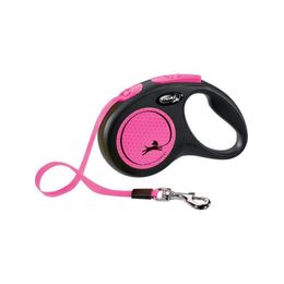Flexi New Neon S Tape 5 m (black/neon pink)