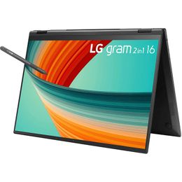 LG 16T90R-G.AA78G Gram, Notebook, mit 16 Zoll Display Touchscreen, Intel® Evo™ Plattform, Core™ i7 i7-1360P (Evo) Prozessor, GB RAM, 1 TB SSD, Iris® Xe, Schwarz, Windows 11 Home (64 Bit)